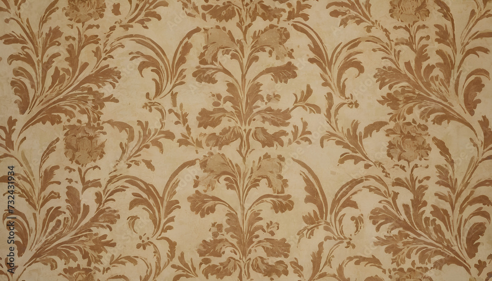 Timeless Elegance 18th Century Vintage Floral Wallpaper Pattern Infused ...