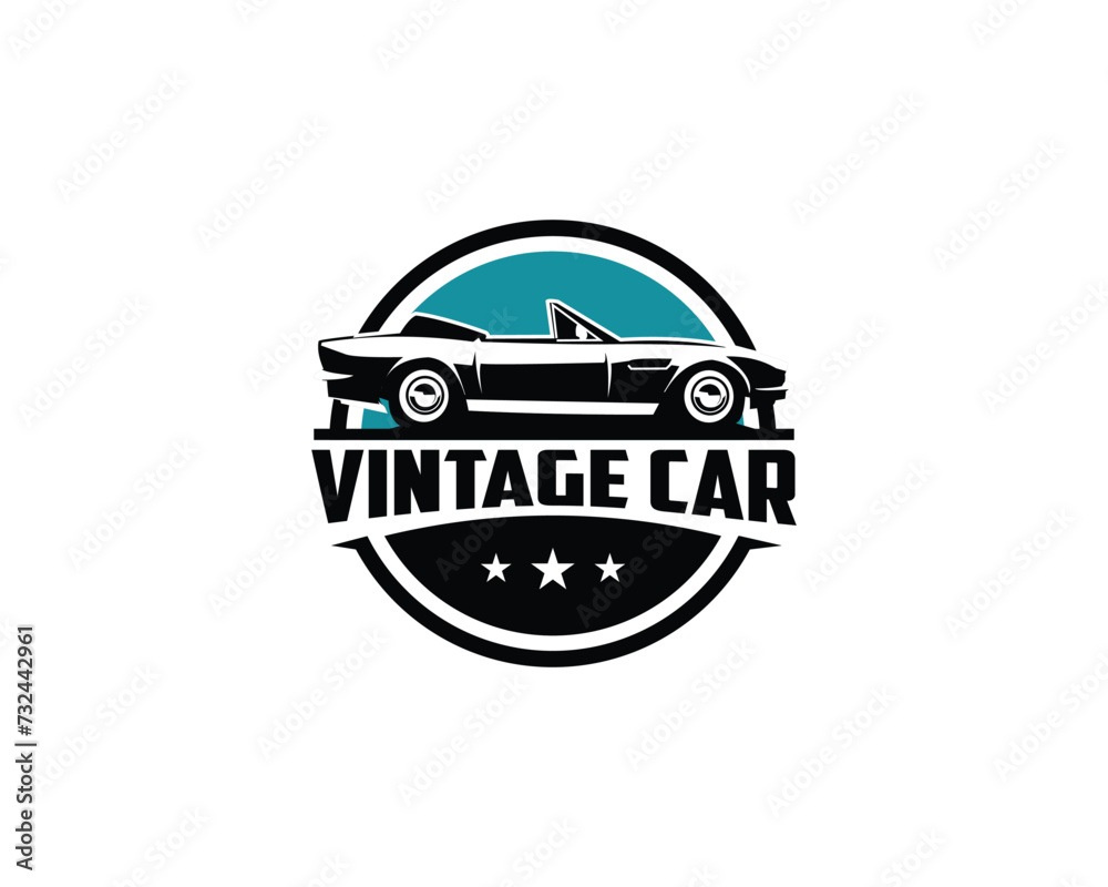 1964 Aston Martin dbs logo isolated white background view from side ...