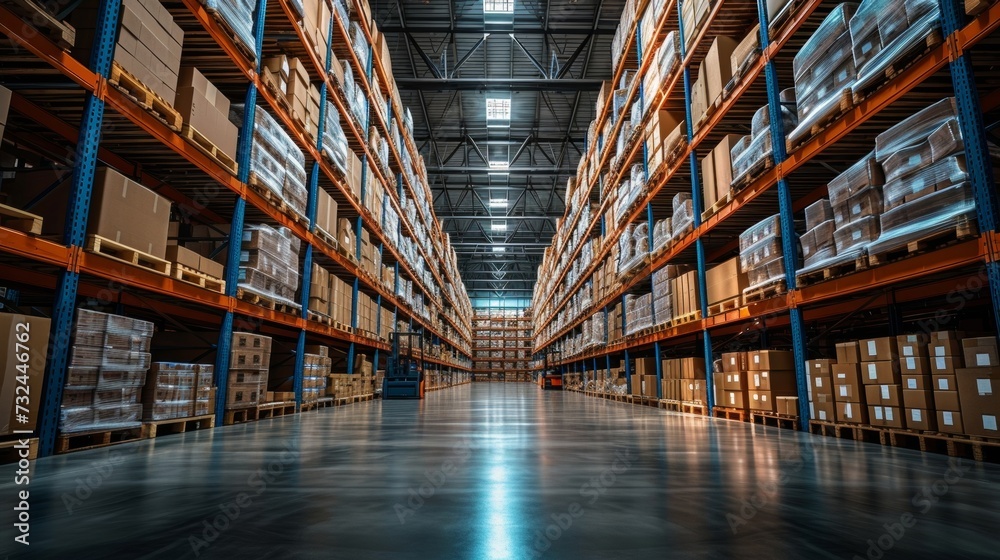 Forklift drivers deftly move goods on pallets, ensuring safe and ...