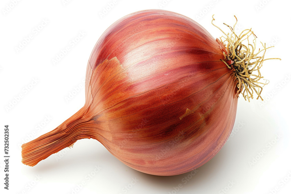 Close Up of an Onion on a White Background A detailed view of a single ...