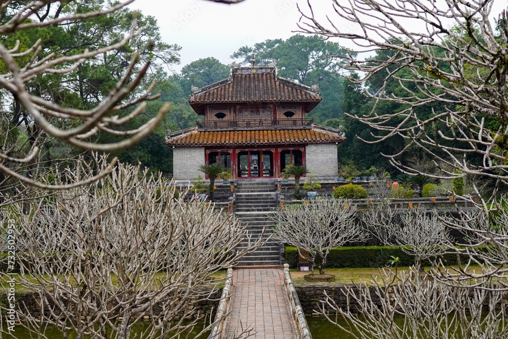 Minh Mang Tomb, Hue Vietnam is a masterpiece of traditional Vietnamese ...