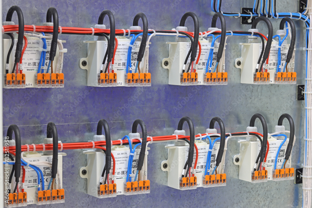 Current LED drivers for lighting control are installed in an electrical ...