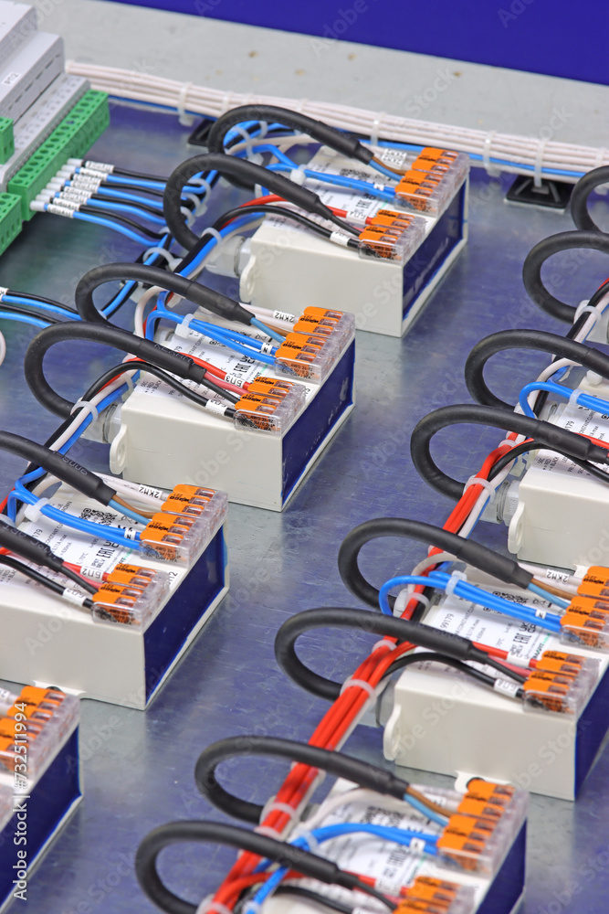 Current LED drivers for lighting control are installed in an electrical ...