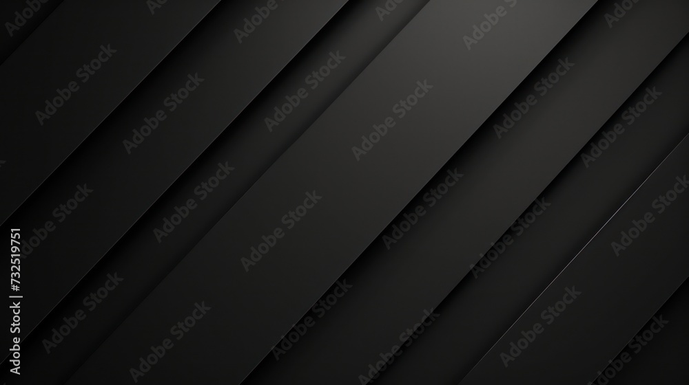 3d abstract black shape background with symmetrical pattern, 3d render ...