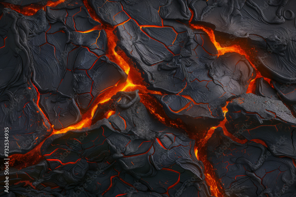Lava texture fire background rock volcano magma molten hell hot flow ...