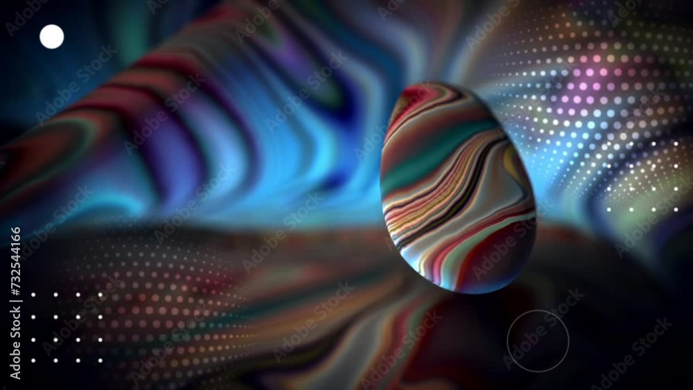 Vidéo Stock 3d render abstract art video animation of surreal alien ...