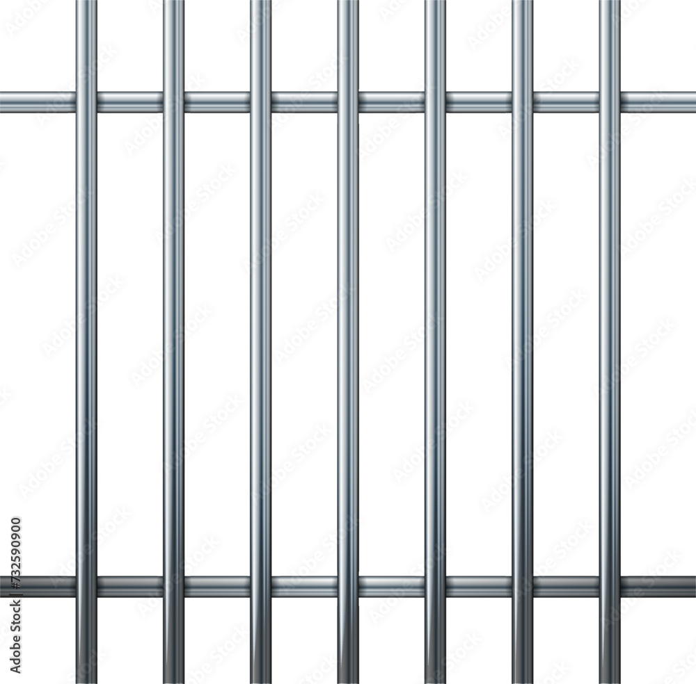 prison metal bars. Iron jail cage. Prison fence jail. Template design ...