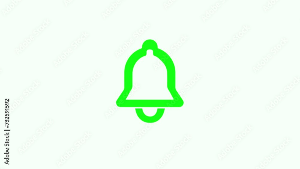 Notification bell animation. Ringing symbol. New message animation ...