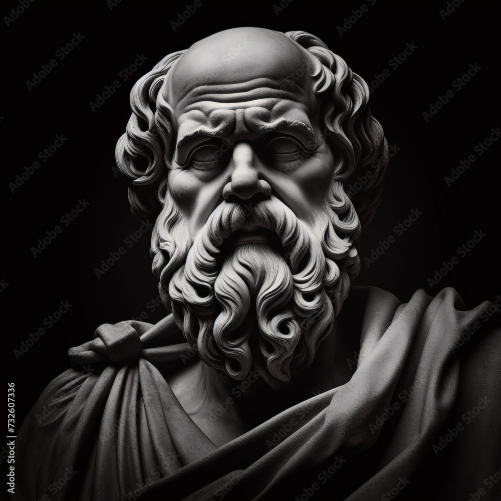 Socrates, Greek philosopher from Athens, founder of Western philosophy ...