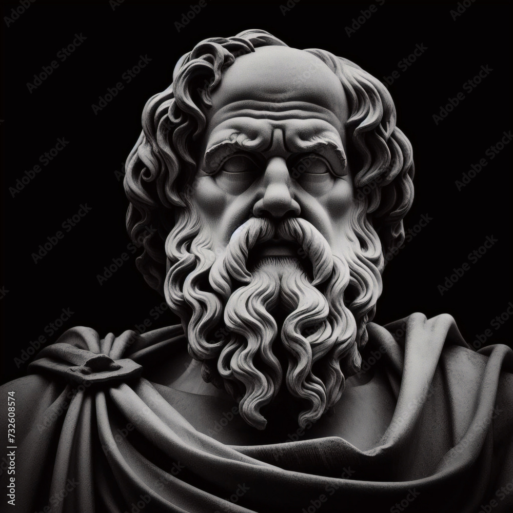 Socrates, Greek philosopher from Athens, founder of Western philosophy ...
