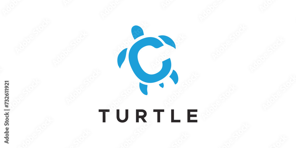 a graphic image with a turtle theme C, on a white background. graphic ...