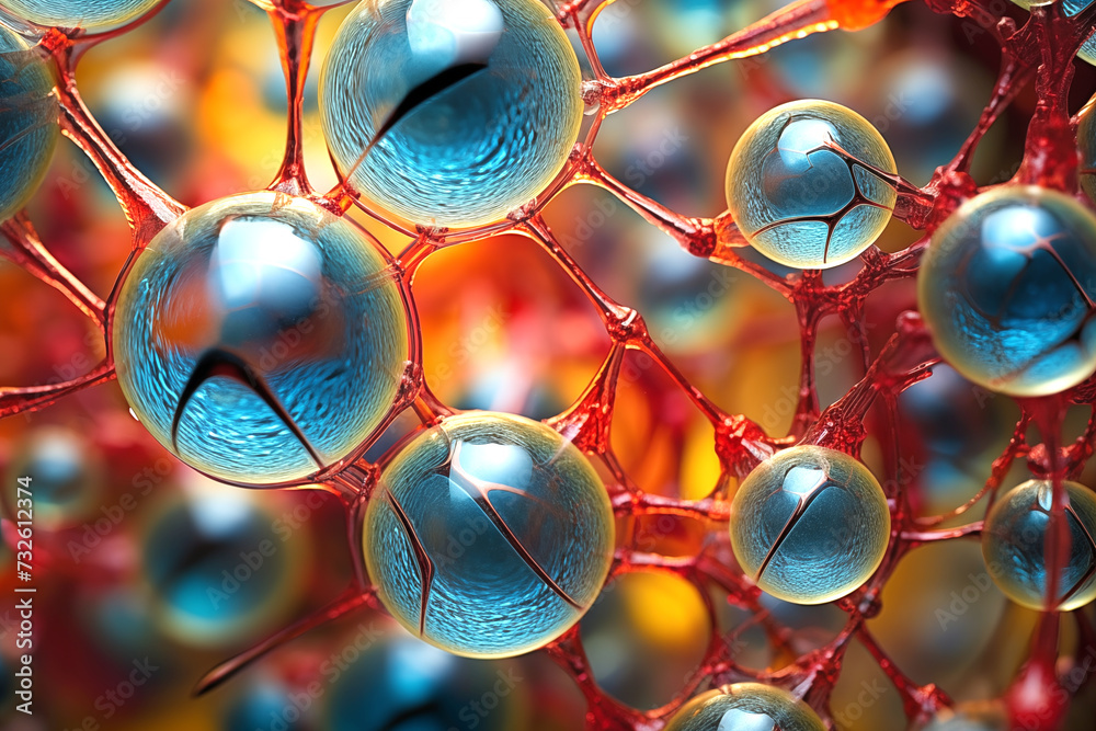 Electron microscopic structure of hydrogen atom,closeup, Stock Photo ...