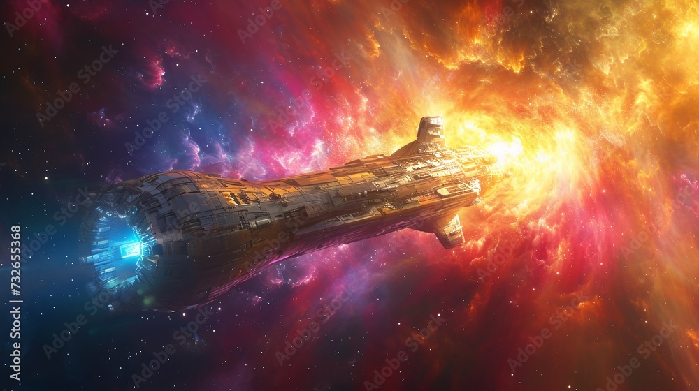 Interstellar Odyssey: Spaceship Sci-Fi - Quantum Leap through Wormholes ...