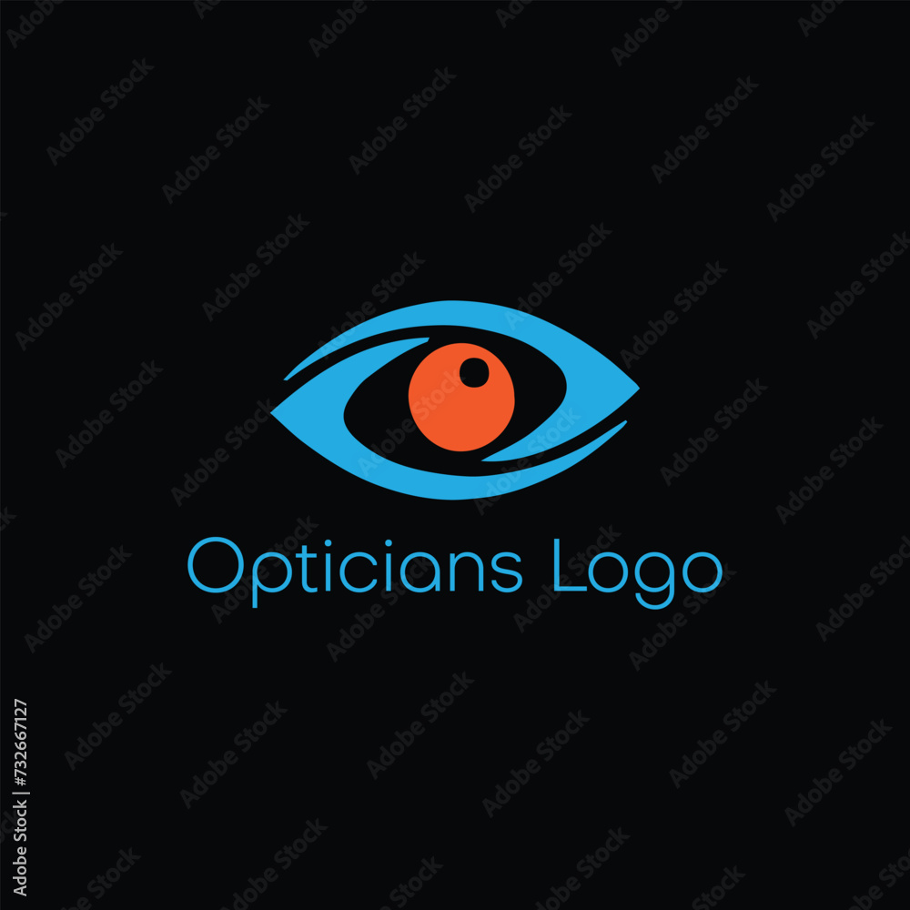 eyes optical logo design vector Stock Vector | Adobe Stock