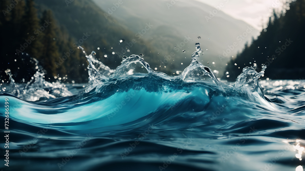 Generate an abstract background with dynamic, abstract curves inspired ...