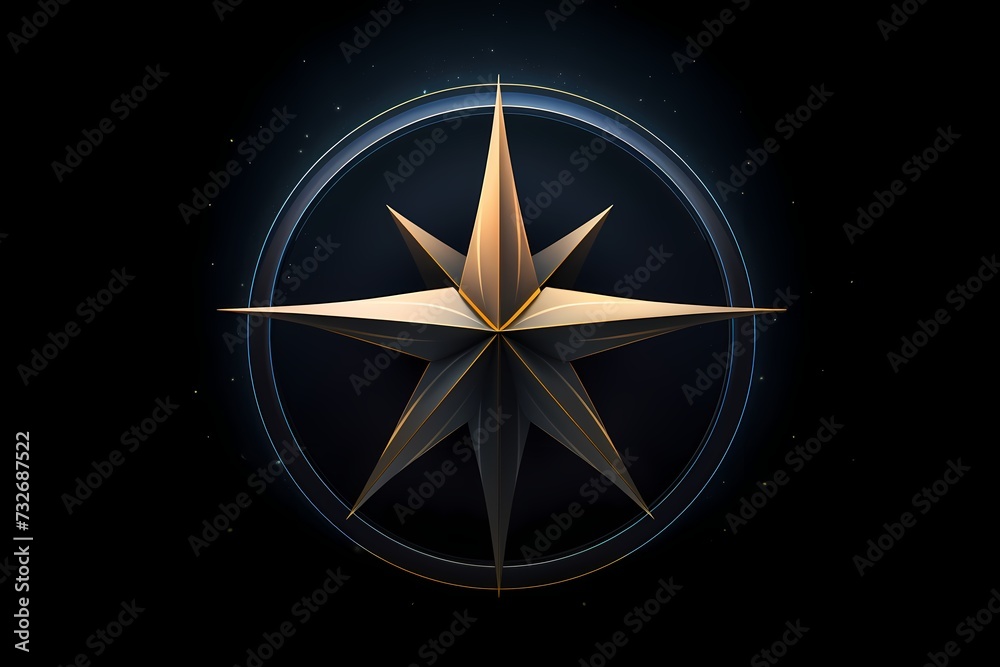 A bold and impactful star symbol logo illustration, exuding excellence ...
