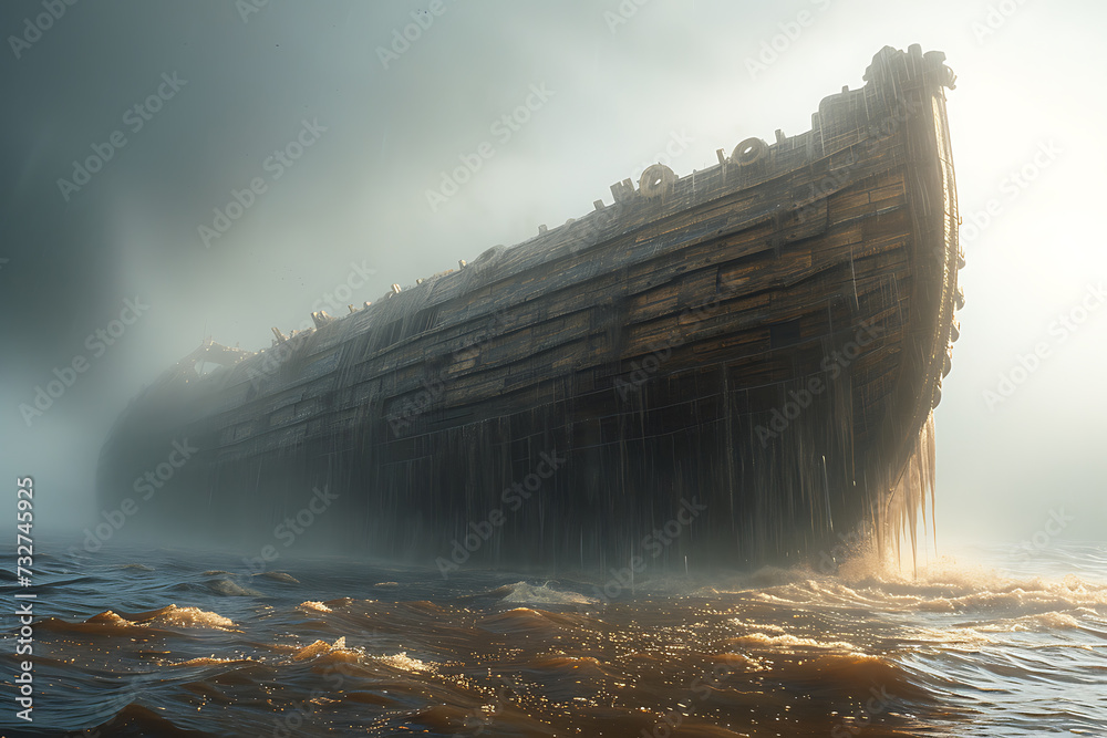 Noah's Ark, Noah chosen by God, the concept of saving all living beings ...