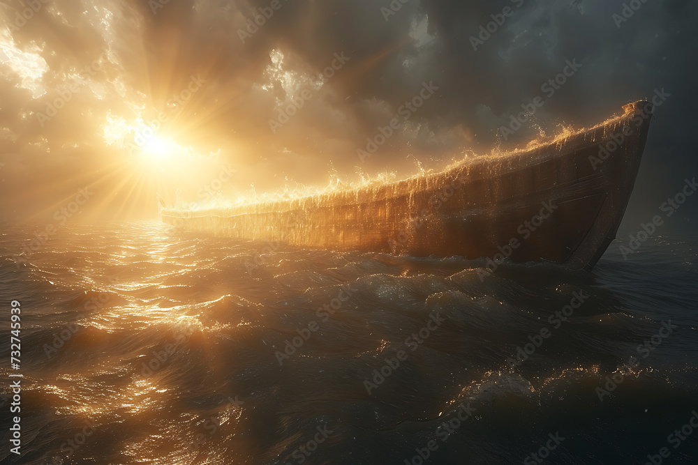 Noah's Ark, Noah chosen by God, the concept of saving all living beings ...