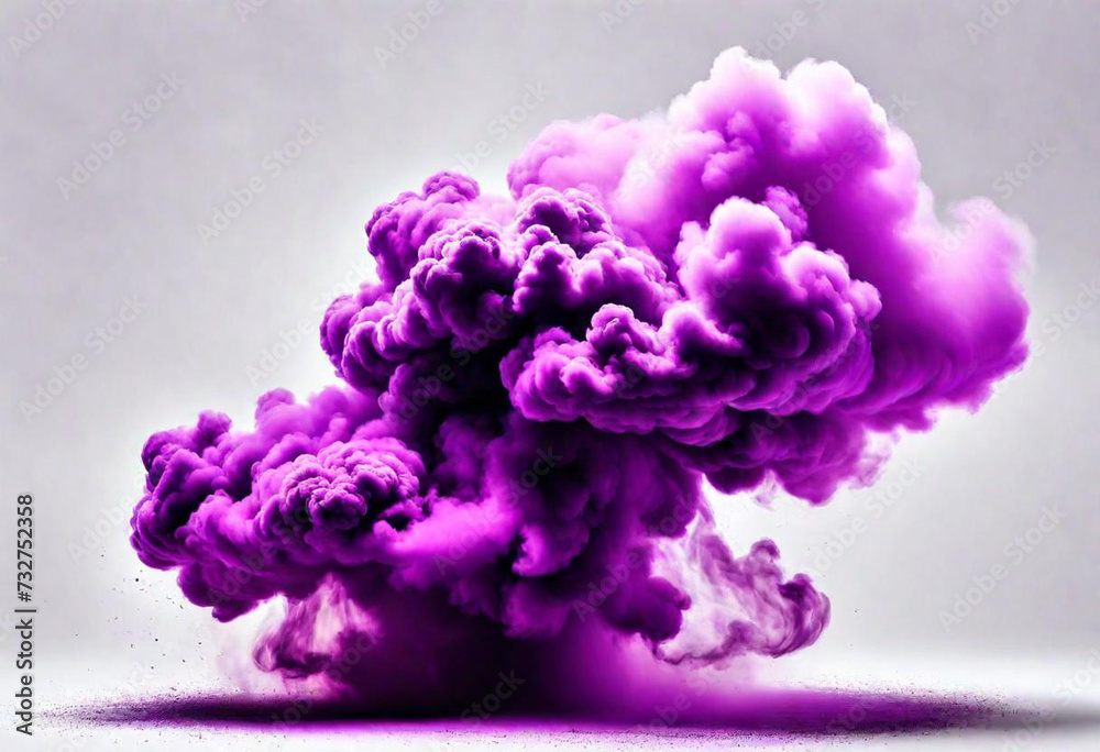 Explosion of colored powder, isolated on multi background stock photo ...