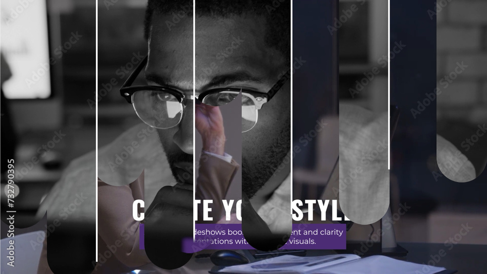 Modern Rounded Block Slideshow Template | Short and Long Duration Stock ...