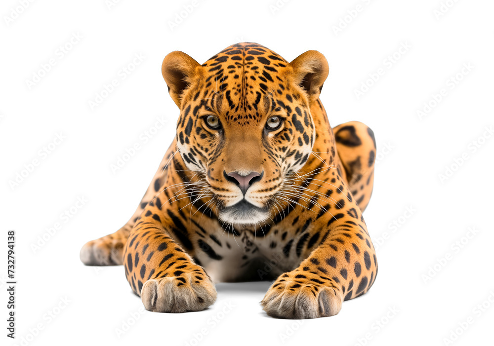 jaguar ( panthera onca ) isolated on white transparent background, png ...