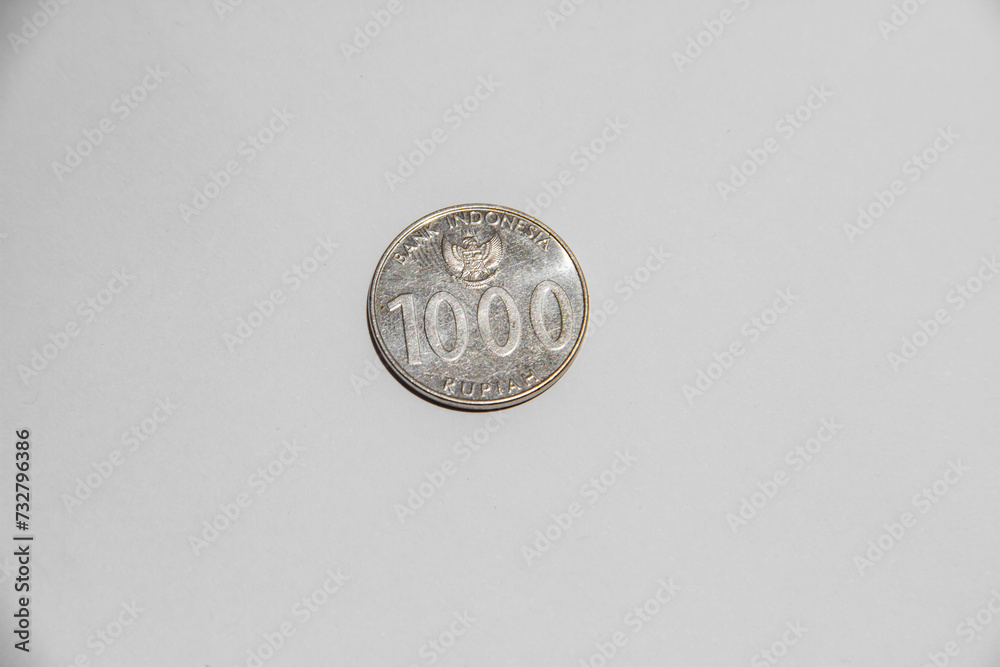Coins of the Republic of Indonesia with a nominal value of seribu ...