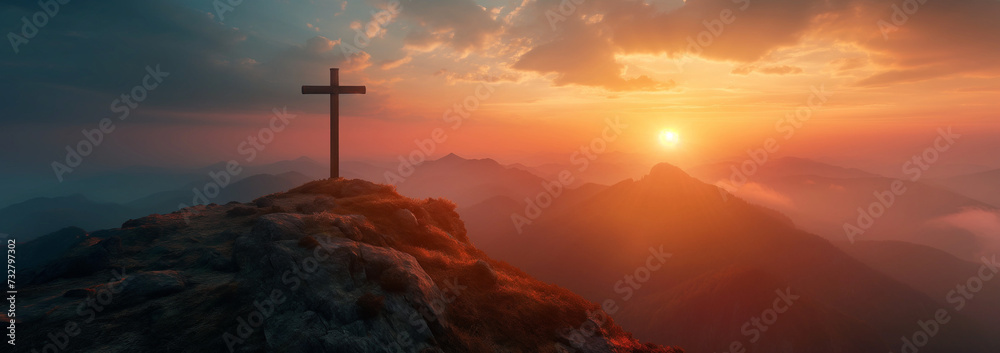 The light penetrates the surroundings and acts like a divine sign ...