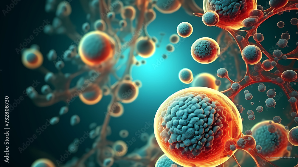 Macroscopic observation of organisms bacteria and cells and viruses ...