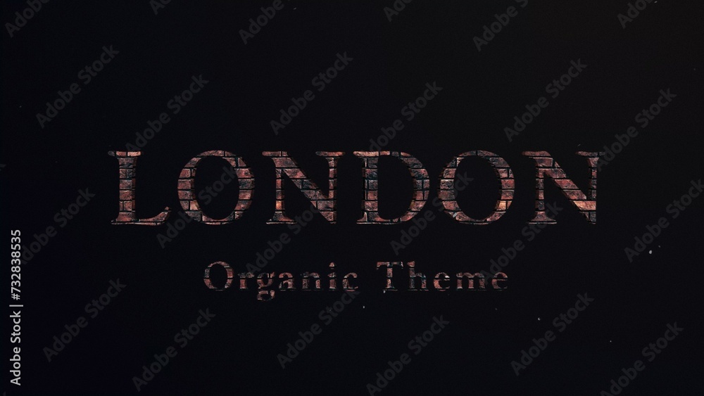 London Titles Cinematic Trailer - Iconic London Brick Vintage 3D Text ...