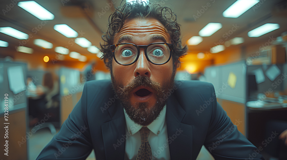 Eccentric and quirky office worker -- close-up shot - quirky charm ...