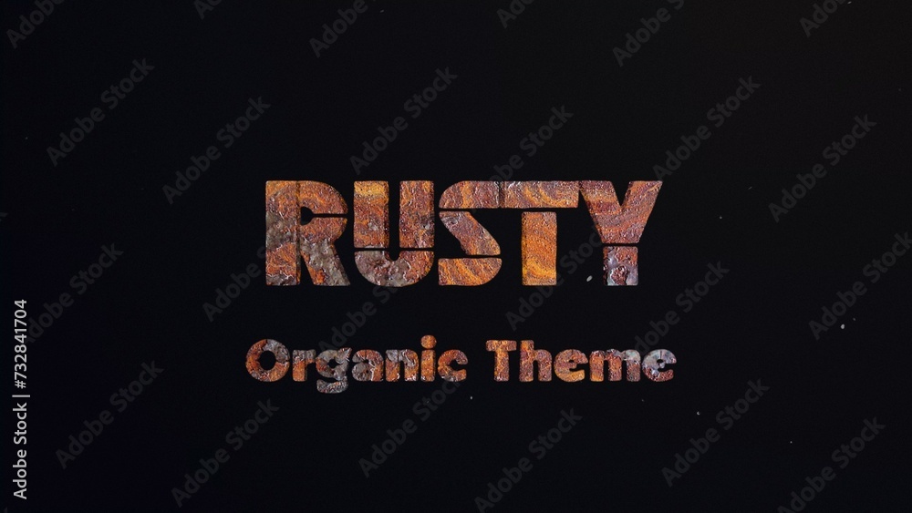 Rust Titles Cinematic Trailer - Aged Rusty Metal Decay 3D Text Effect ...