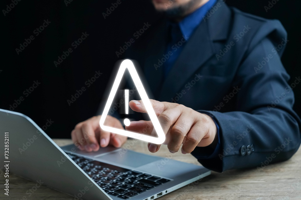 Businessman or it staff , programmer, developer using computer laptop ...