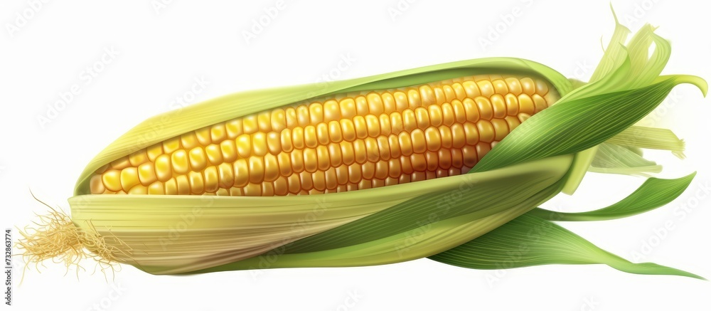 Corn on the cob kernels. Corn Clipping Path Stock Photo | Adobe Stock