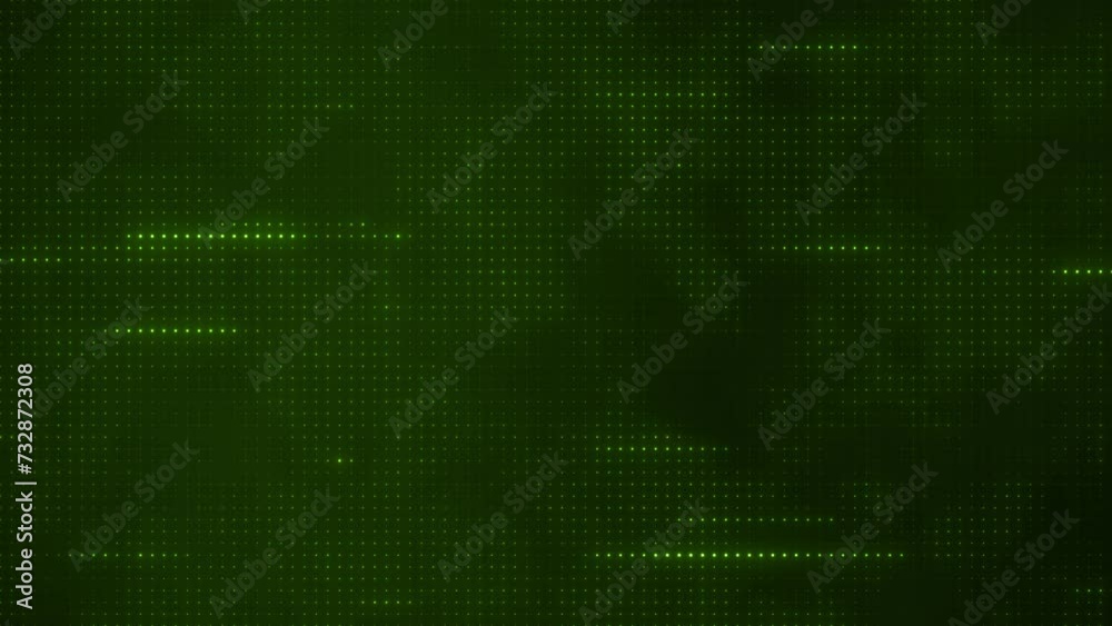 Animated abstract dark green big data technology background, Motion of ...