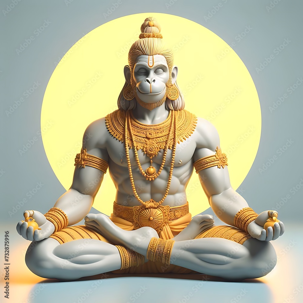 Poster Lord Hanuman Portrait – Wall Art | UkPosters