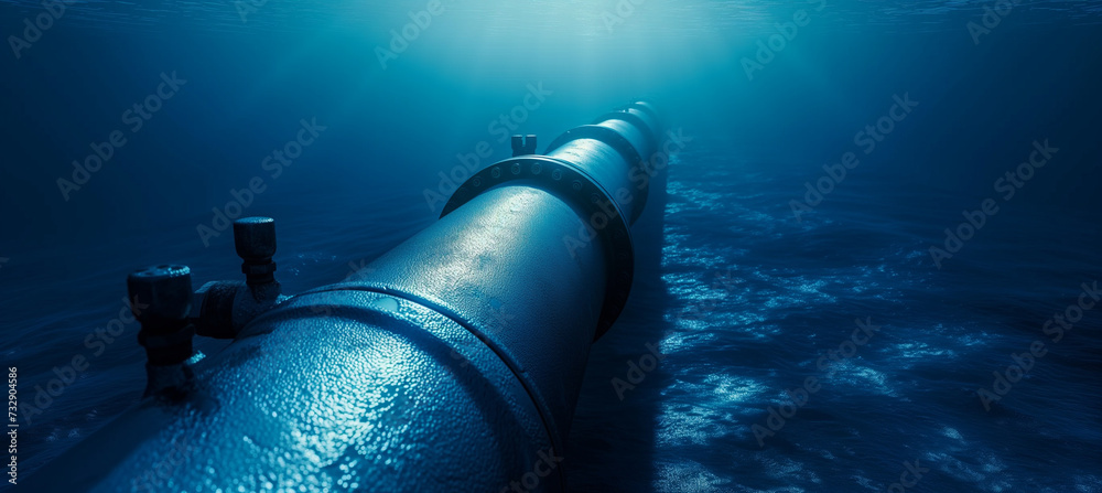 Underwater metal conduit for subsea oil and gas pipeline transport in a ...