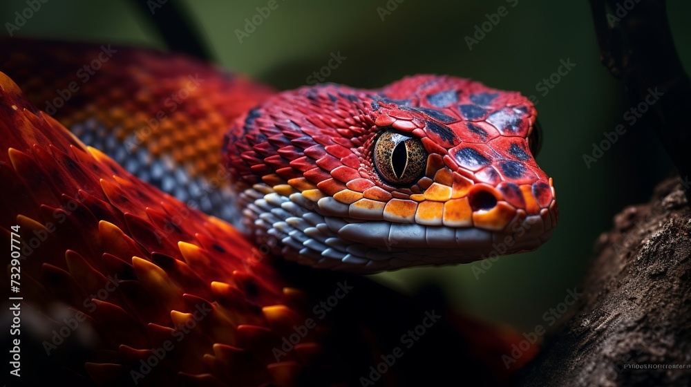 Bush Viper in its Natural Habitat a wildlife wonderland with this image ...