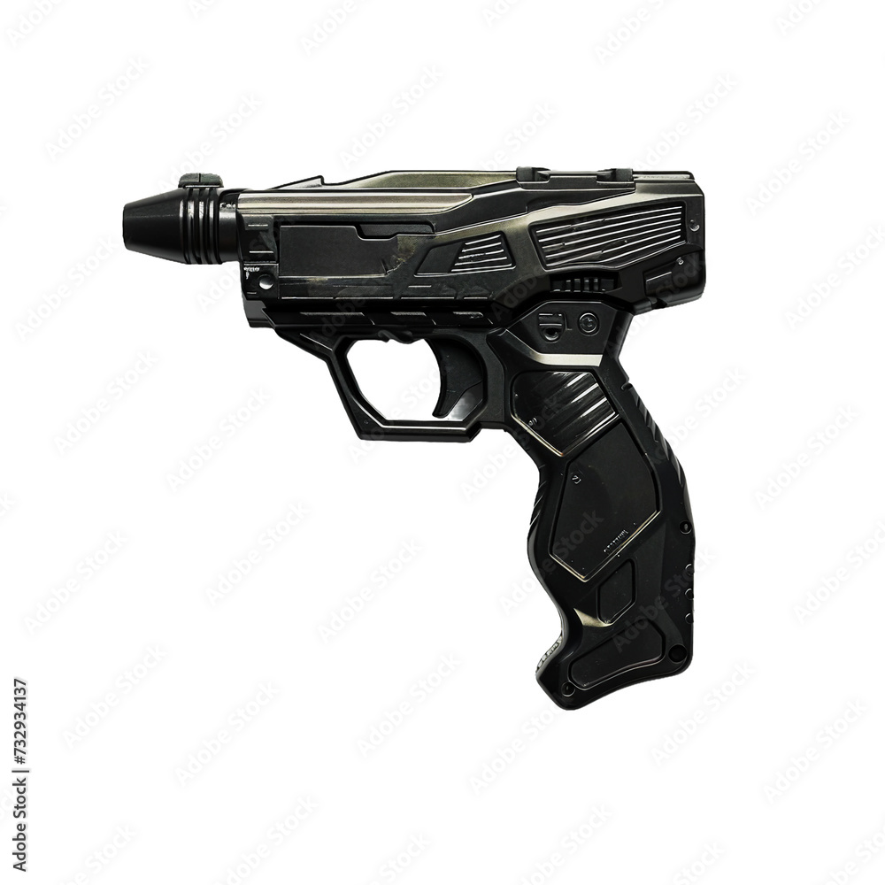 Handheld Taser, transparent background, isolated image, generative AI ...