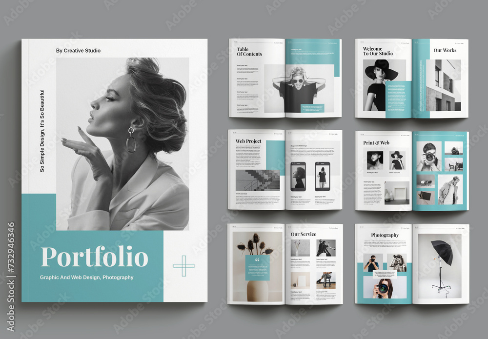 Portfolio Layout Stock Template | Adobe Stock