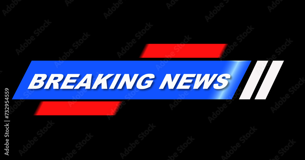 Stylish Breaking News Lower Third. High-quality broadcast studio asset ...
