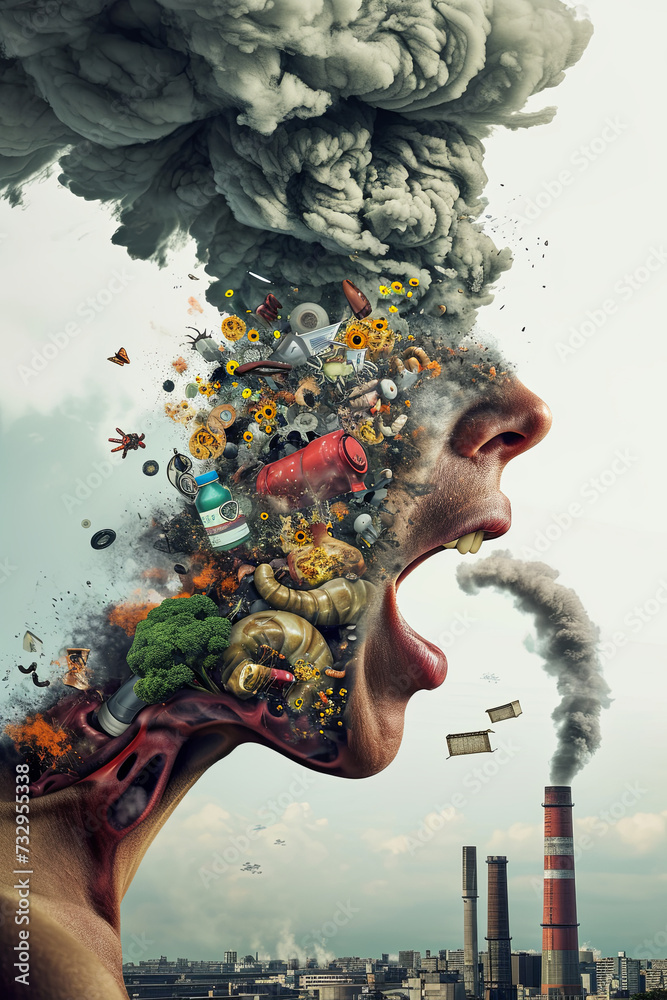 Harmful pollutants within the human body and consumption of pollutants ...