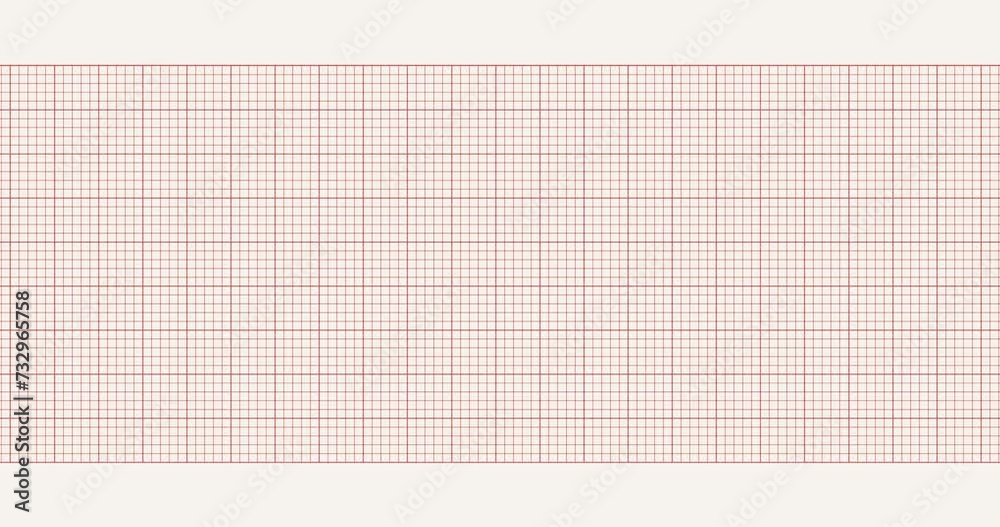 Animation red blank ekg paper. Seamless loop video pattern blank paper ...
