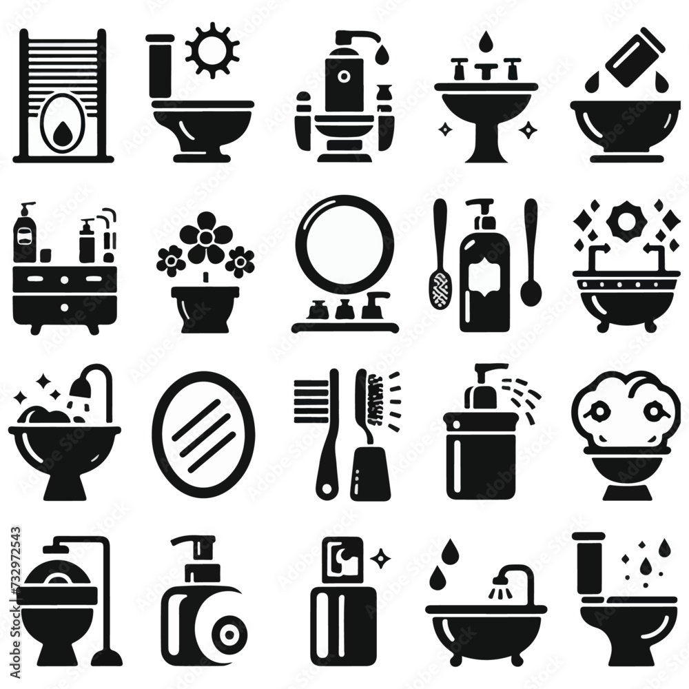 toilet icon , bathroom icons , restroom icons , toilet icon ...