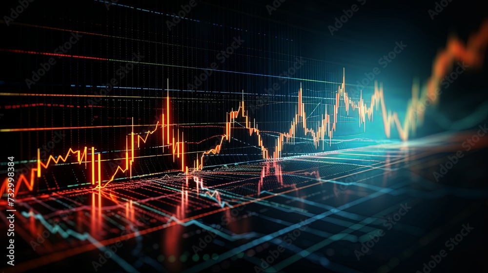 Stock market graph trading analysis investment financial, stock ...