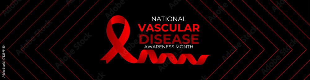 September is National Vascular Disease Awareness Month background ...