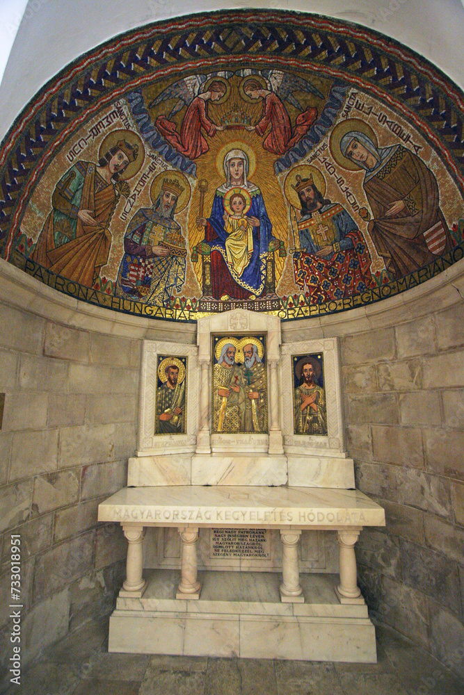 The Hungarian Chapel in the crypt in the Church of the Benedictine ...