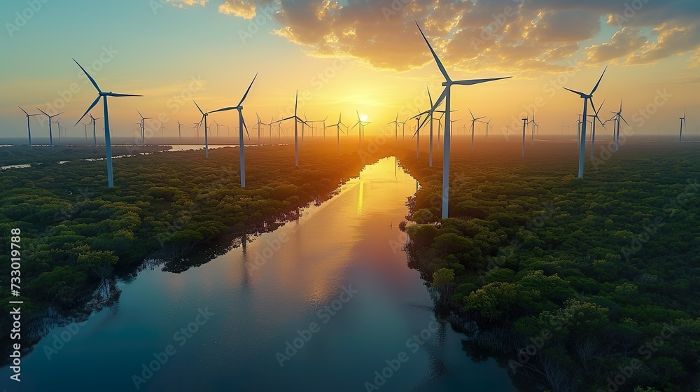 Wind energy: Sustainable, green energy from wind, sun and water. Wind ...
