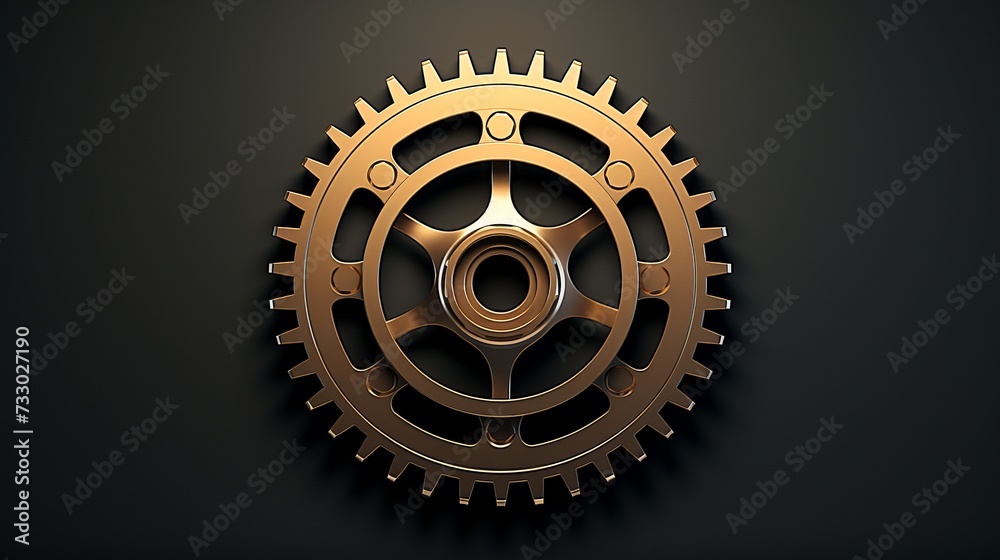 illustration Gear Logo Design Template Vector, suitable for industrial ...