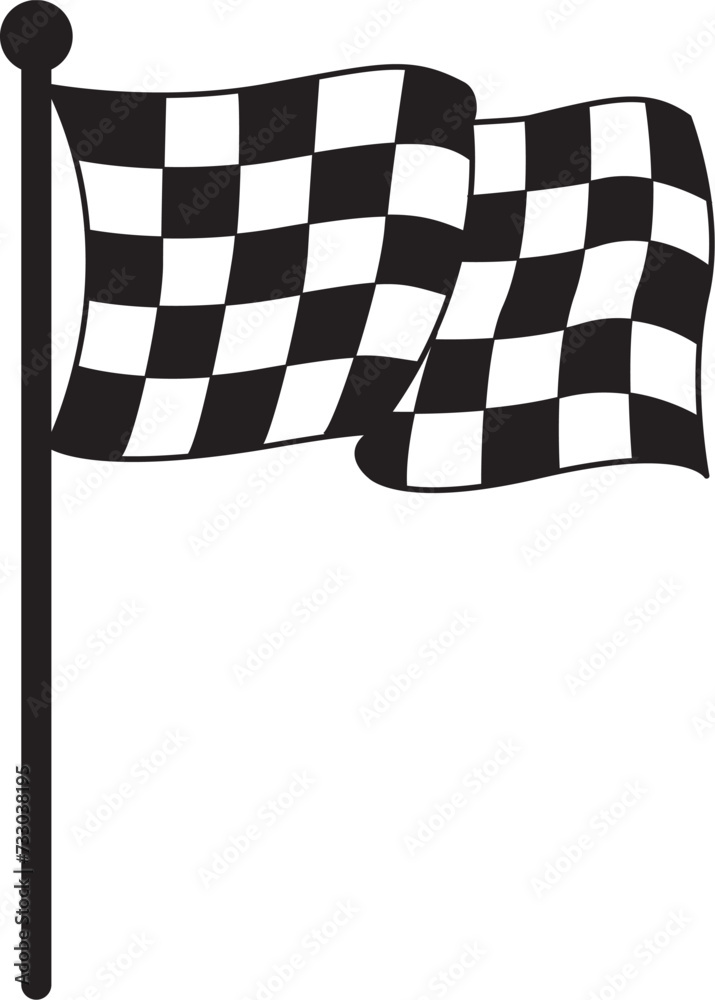 racing checkered flag car finnish line racing flag vector file Stock ...