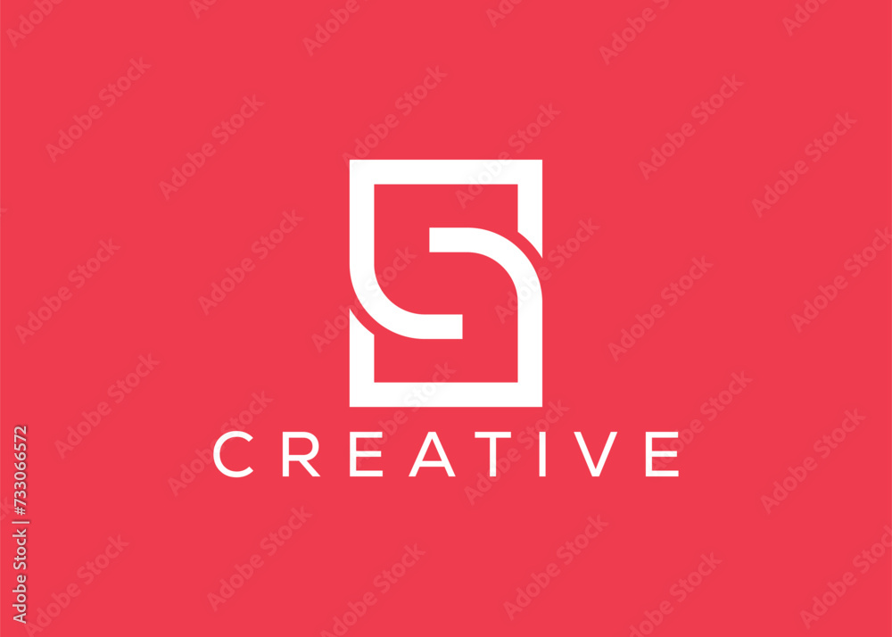 Minimalist letter S logo design vector template. Creative modern letter ...